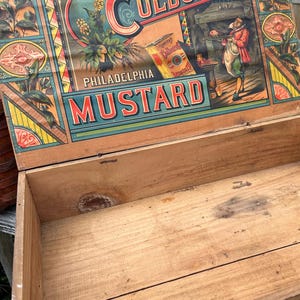 Large Antique 1800s Victorian Era Wooden Crate - Box - Vintage ...