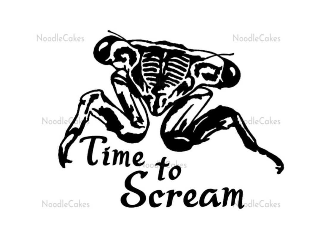 Time to Scream Cicada Decal, Funny Bumper Sticker - Etsy