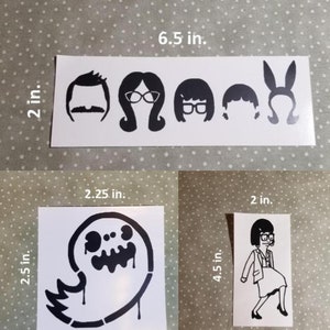 Bob's Burgers Vinyl Sticker Pack, Bob's Burgers Decals, Bob's Burgers ...