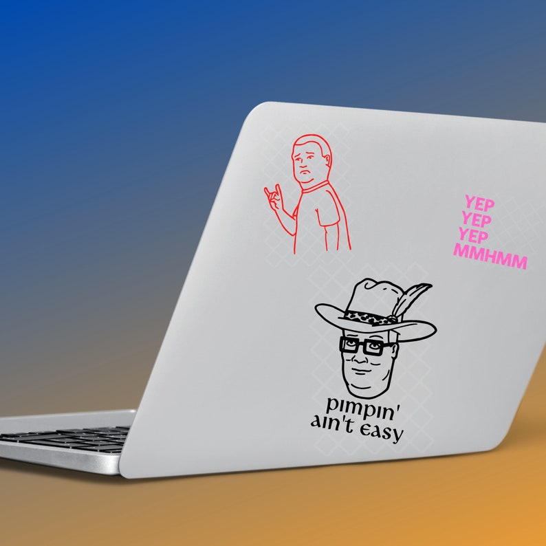 Hank Hill Pimp Sticker King of the Hill Decal Pimpin' - Etsy