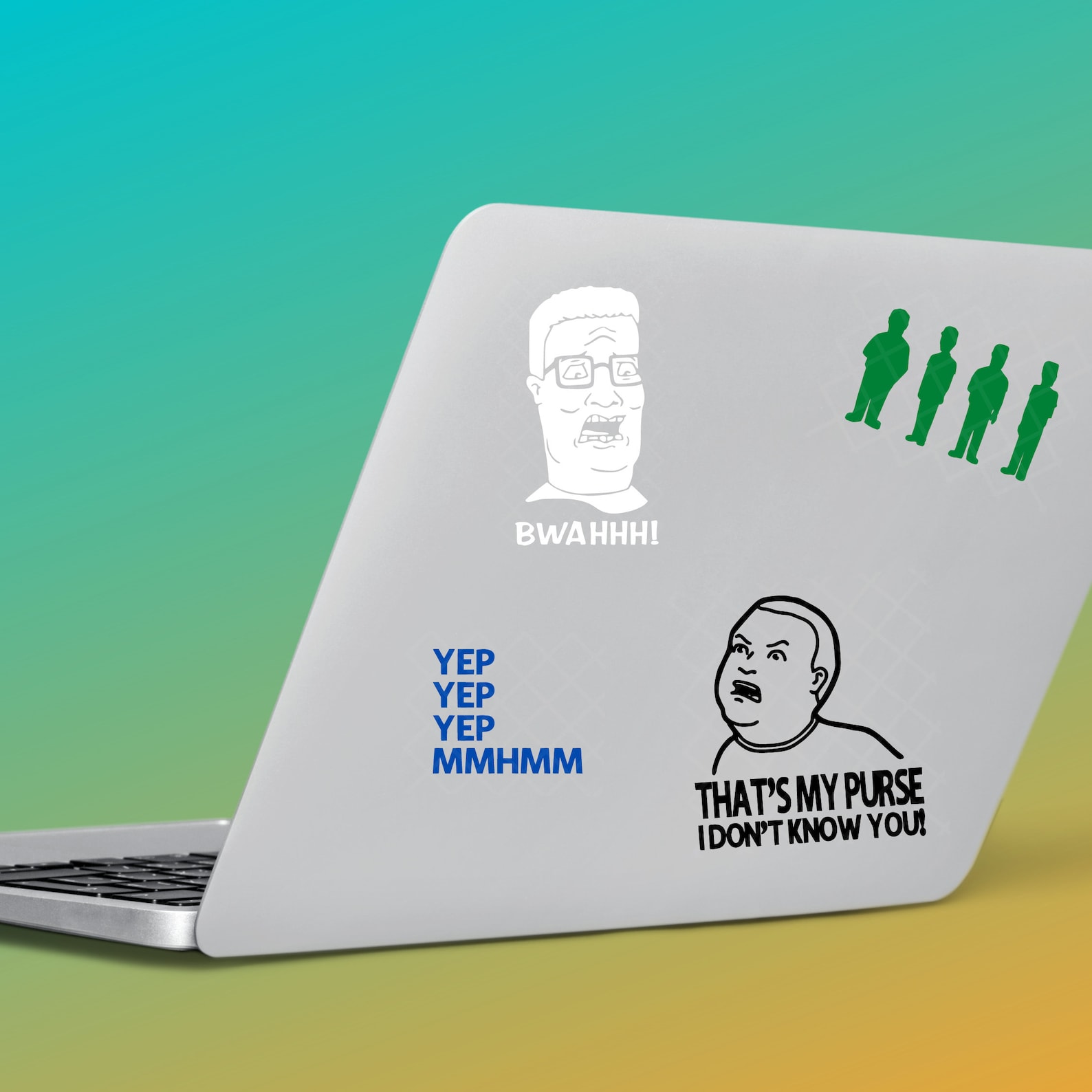 Hank Hill Bwahhh Sticker Vinyl Decal Vinyl Sticker King of - Etsy