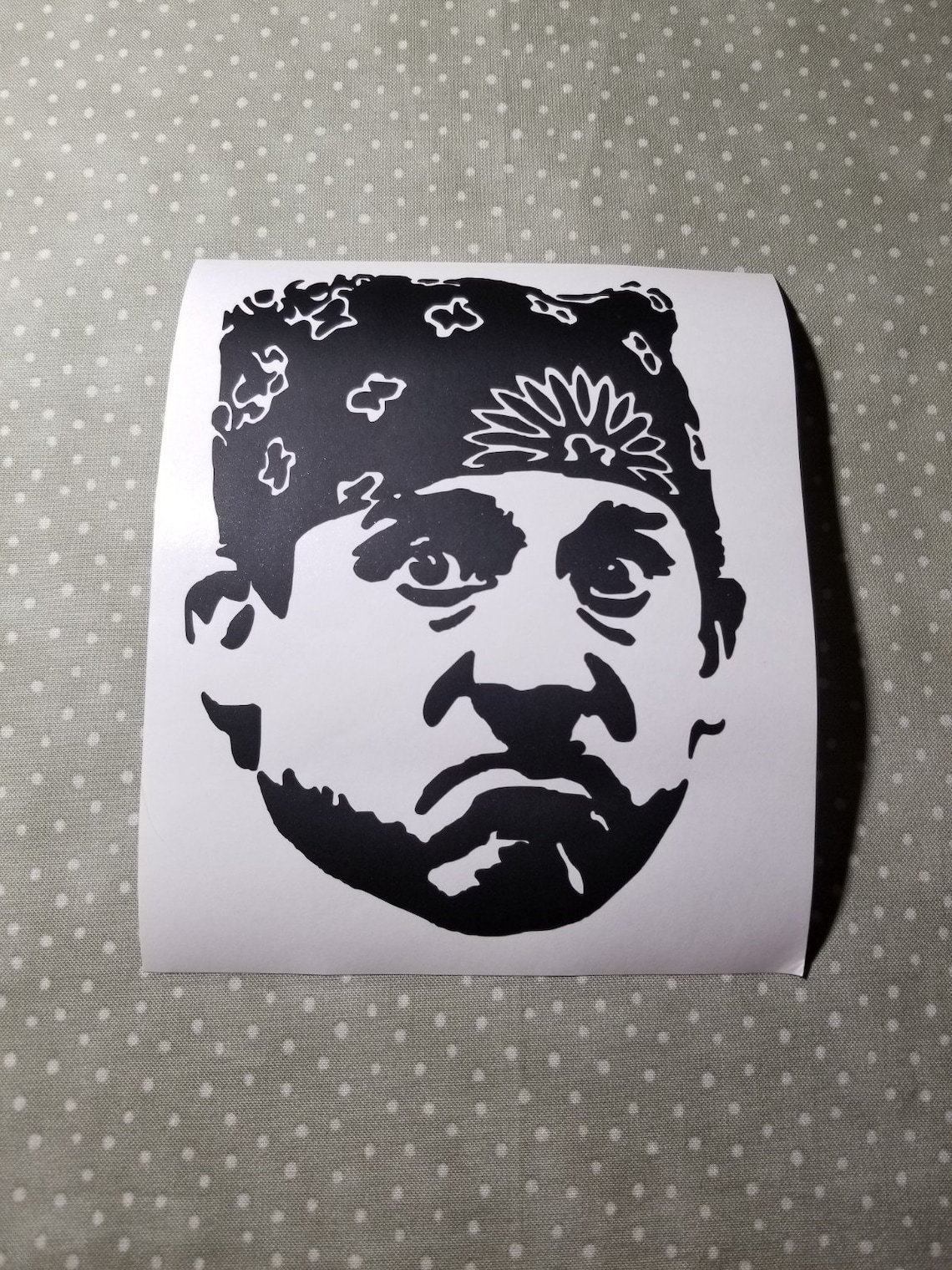 Prison Mike Vinyl Sticker The Office Decal Michael Scott | Etsy