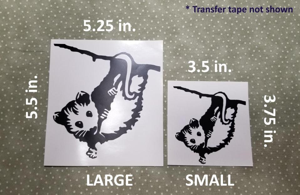 Baby Possum Vinyl Decal Possum Sticker Possum Decal | Etsy
