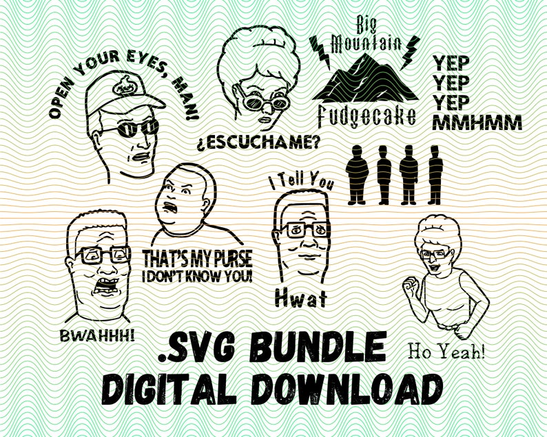 King of the Hill Svg Bundle 9 Image Svg Bundle Bobby Hill - Etsy Hong Kong