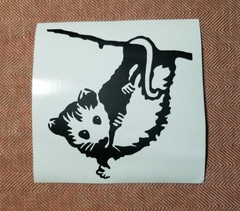 Baby Possum Vinyl Decal Possum Sticker Possum Decal | Etsy