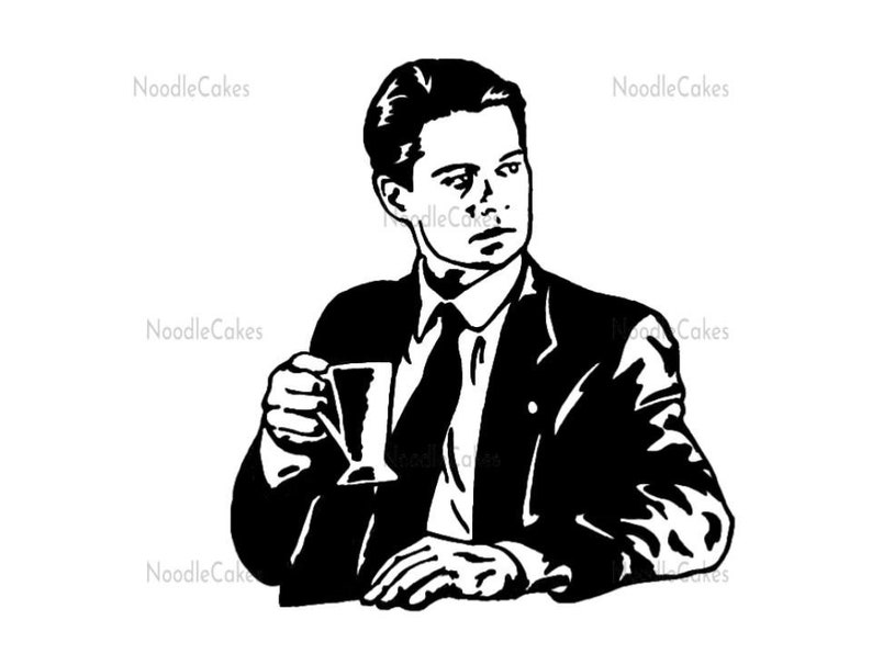 Agent Cooper Decal Twin Peaks Dale Cooper Decal Special | Etsy