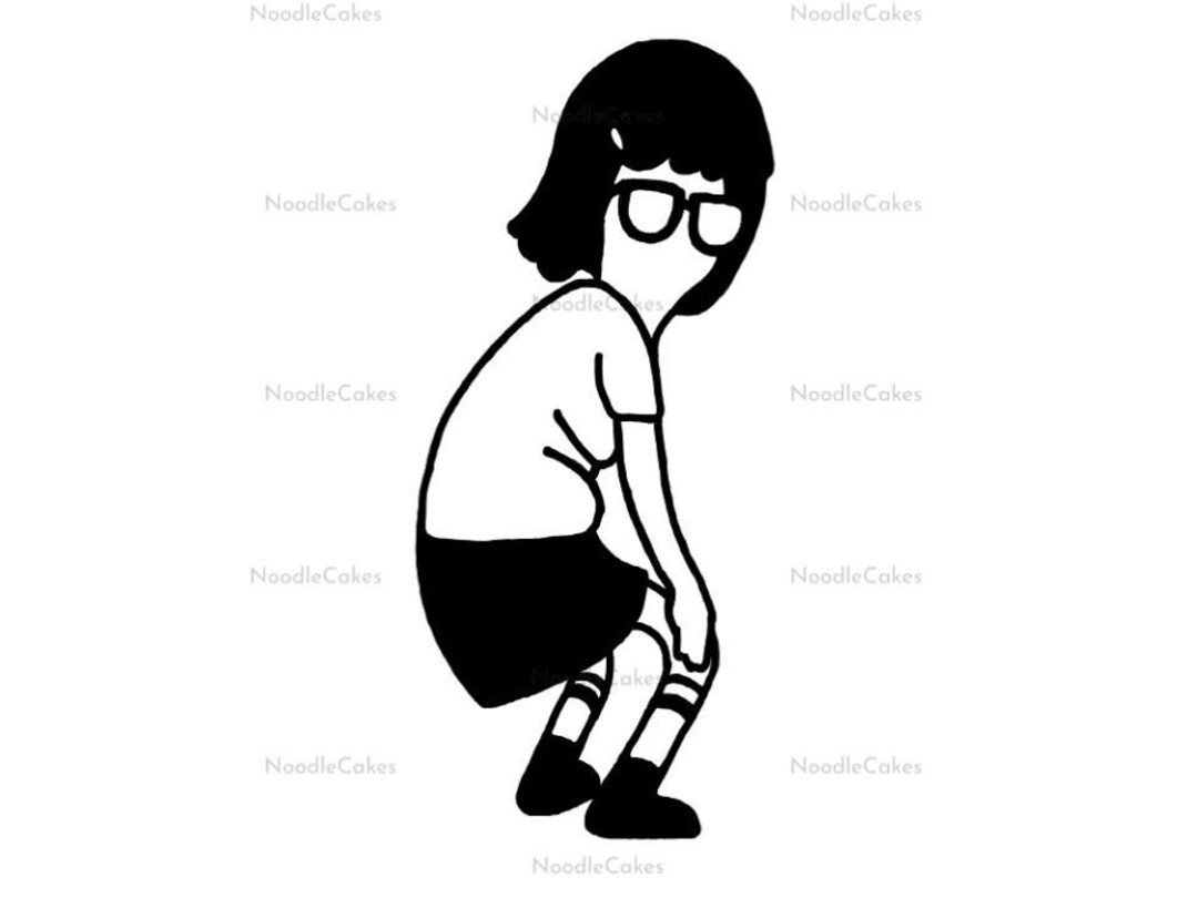 Twerking Tina Decal, Tina Belcher Sticker, Bob's Burgers Sticker ...