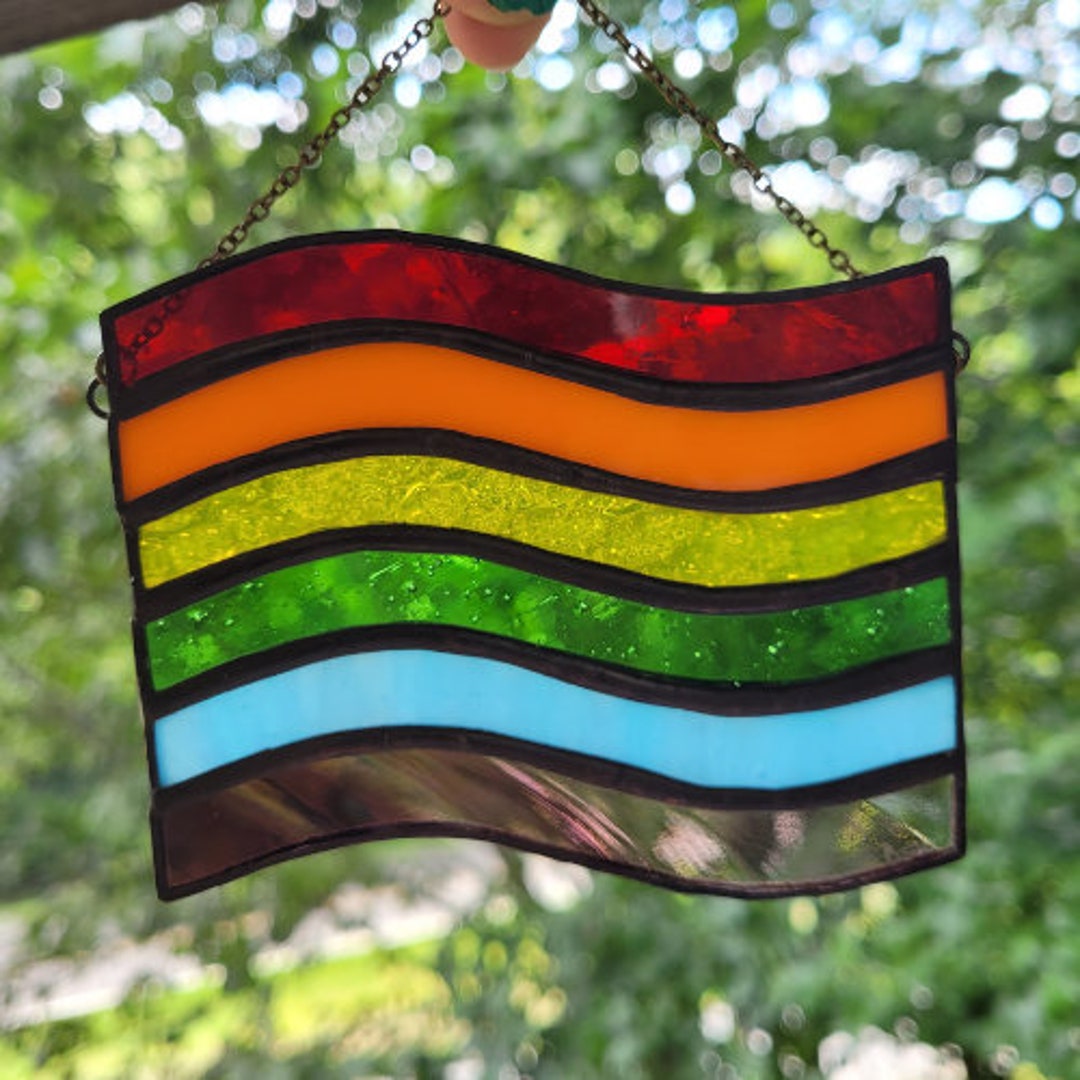 Pride Suncatcher, Rainbow Flag, Pride Flag - Etsy