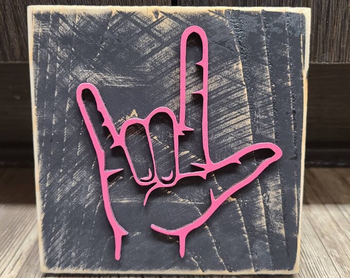 I Love You, Sign Language, Asl I Love You, Valentines Gift, Valentines ...