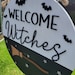 Welcome Witches Sign, Halloween Sign, Halloween Front Door Sign ...