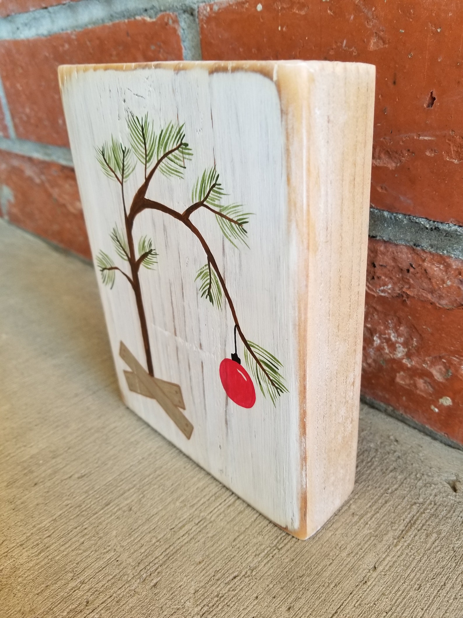 Handpainted Tree Sign Christmas Decor Fun Christmas Decor | Etsy