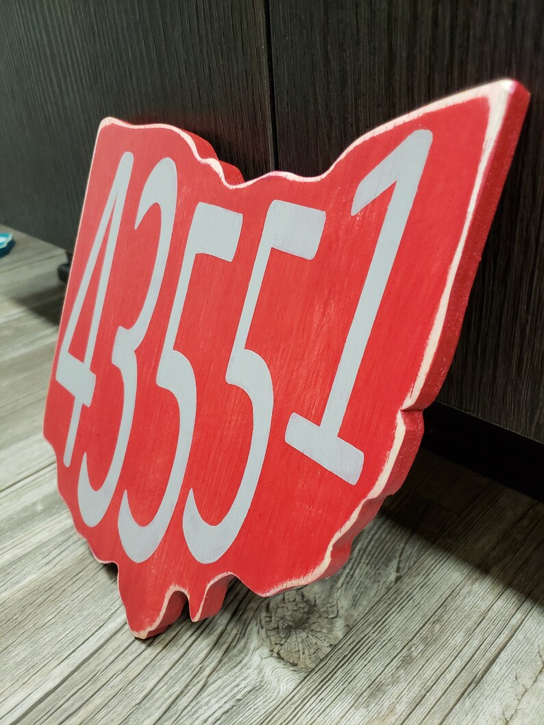 Wood Sign Wood Art Wood Decor Zip Code Sign State Zip Code | Etsy