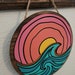 Wave and Sun Sign, Wave Sign, Beach Sign, Beachy Wave Sign, Fun Beachy ...