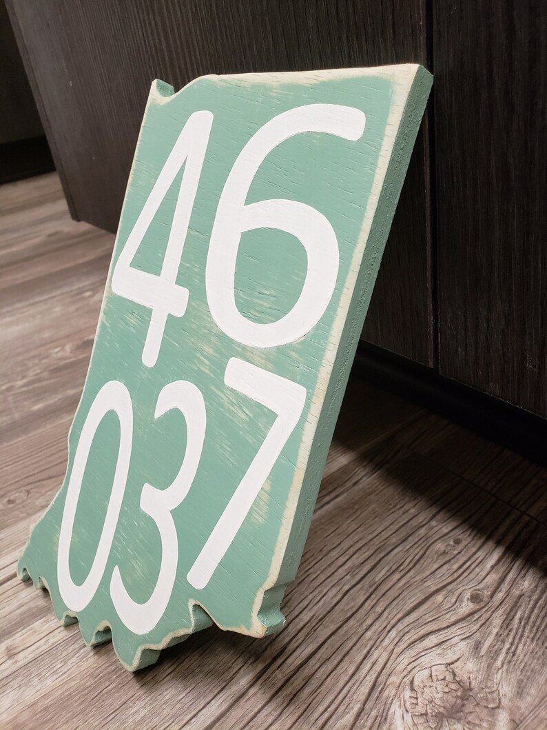 Wood Sign Wood Art Wood Decor Zip Code Sign State Zip Code | Etsy