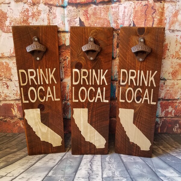 Drink Local Bottle Opener - Etsy