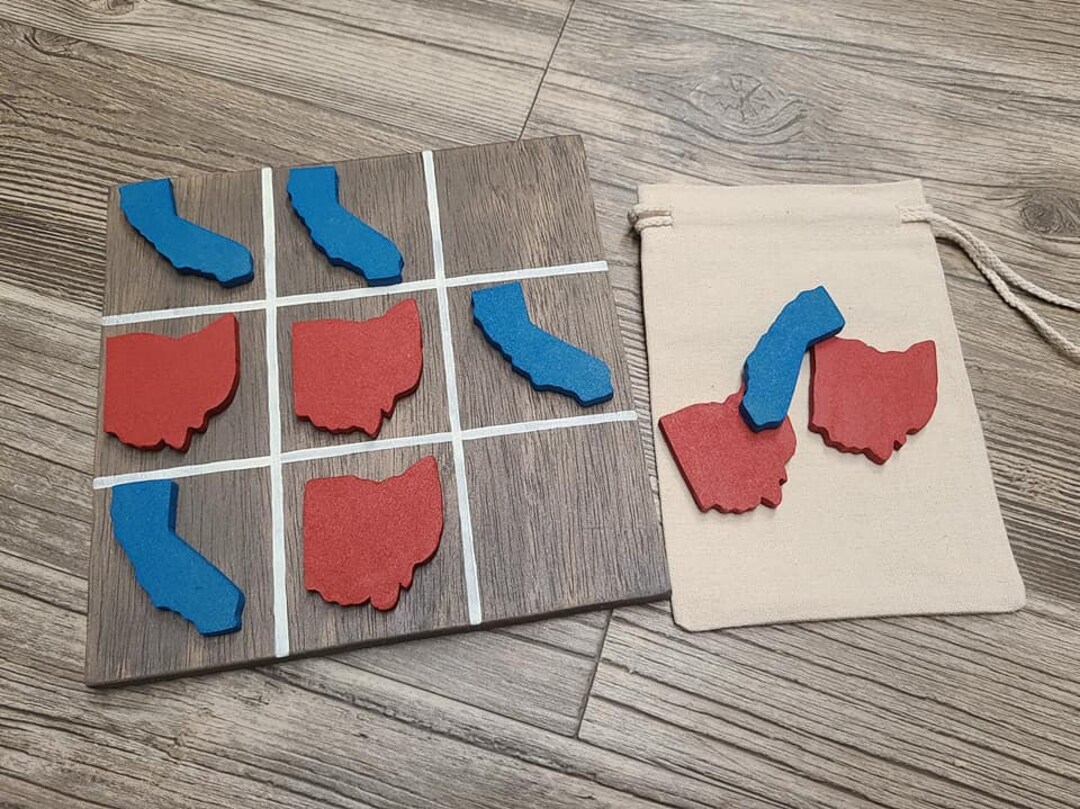 Tic Tac Toe Game Handmade Tic Tac Toe Game State Tic Tac - Etsy