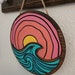 Wave and Sun Sign, Wave Sign, Beach Sign, Beachy Wave Sign, Fun Beachy ...