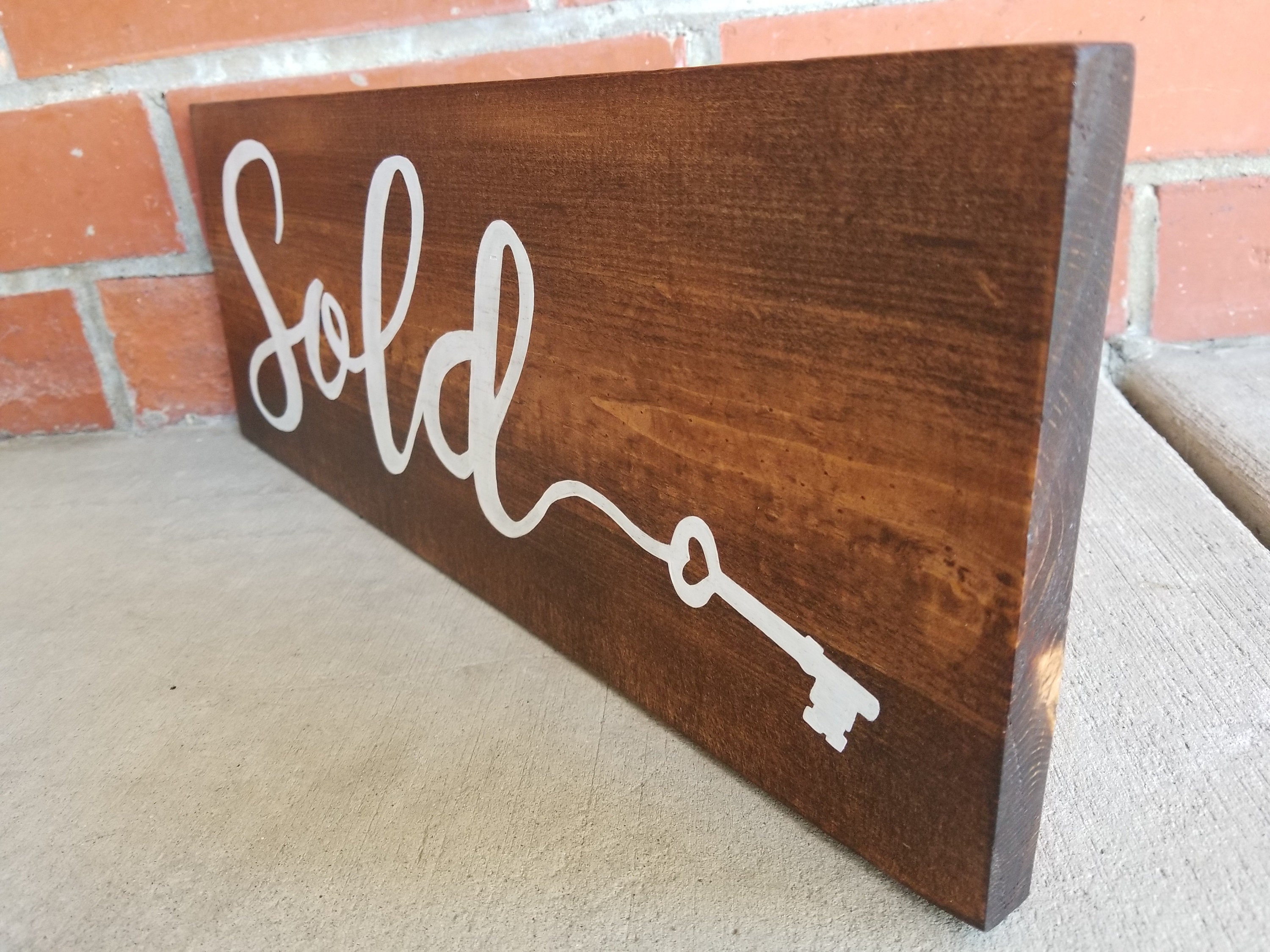 Wood Sign Wood Decor Wood Art Home Decor Wood Sold Sign | Etsy