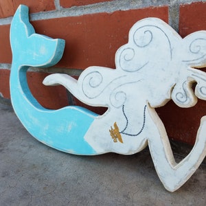 Mermaid Wood Sign Mermaid Sign Wood Decor Mermaid Decor - Etsy