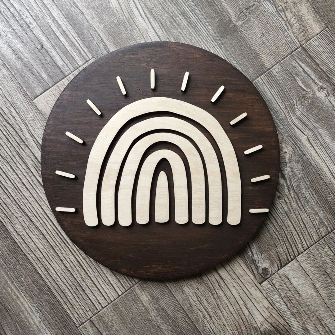 Boho Rainbow Rainbow Sign Boho Rainbow Sign Nursery Decor - Etsy