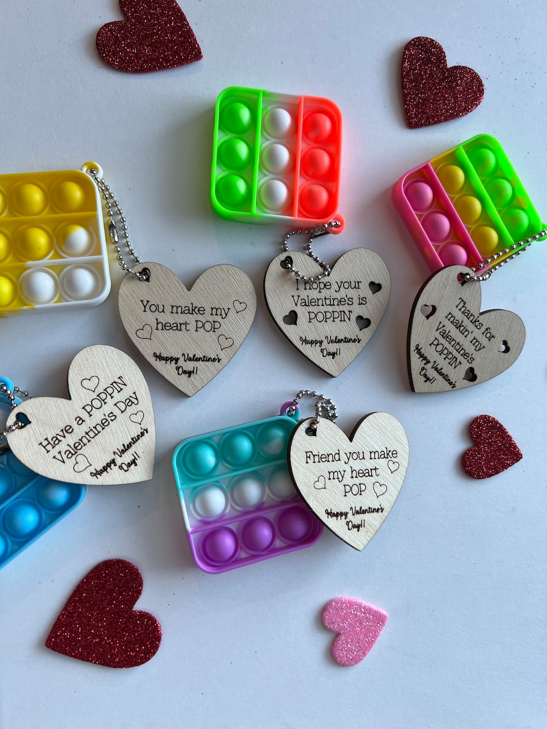 Pop Its-pop It Valentines, Kids Pop It, Candy Alternative, Class ...