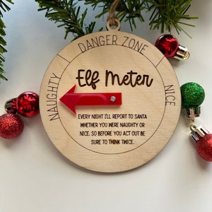 Elf Meter, Elf Behavior Ornament, Christmas Ornament Gift, Elf Gift ...