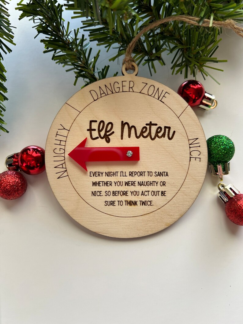 Elf Meter, Elf Behavior Ornament, Christmas Ornament Gift, Elf Gift ...