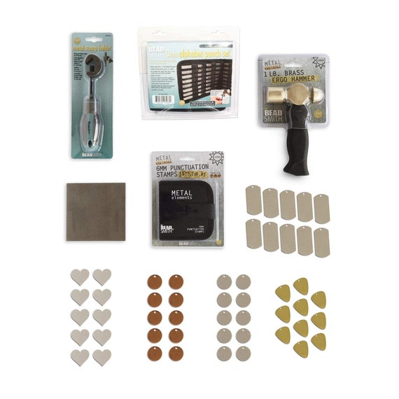 Metal Stamping Kit Starter Kit Metal Stamps Jewelry Hammer | Etsy