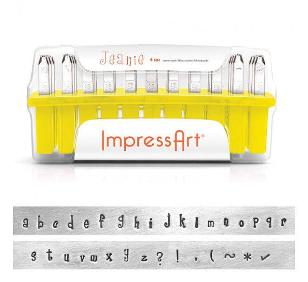 Metal Stamping Kit Lowercase Stamps Alphabet Stamps Letter Stamps ...
