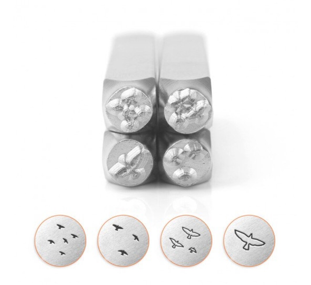 Birds Metal Stamps Metal Stamping Hand Stamping Bird Punch Stamp 6mm ...