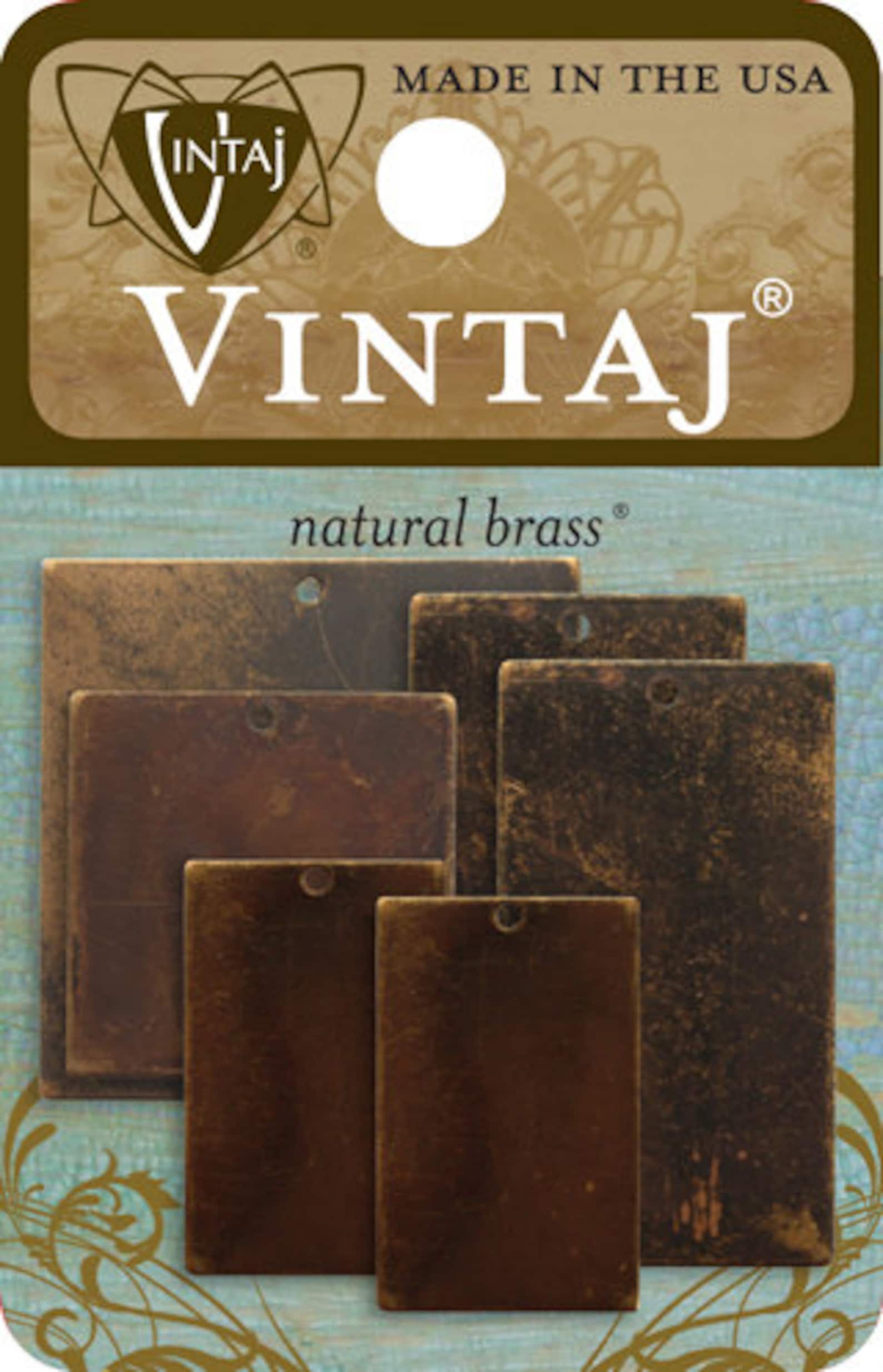 Stamping Blanks Sampler Pack 6 Pieces Natural Brass Square Blanks ...