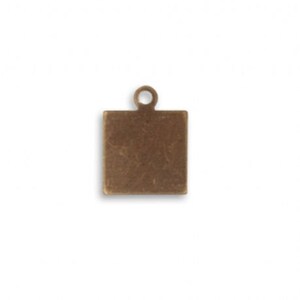 Metal Stamping Blanks Square Blanks 9mm Vintaj Stamping Blanks Natural ...