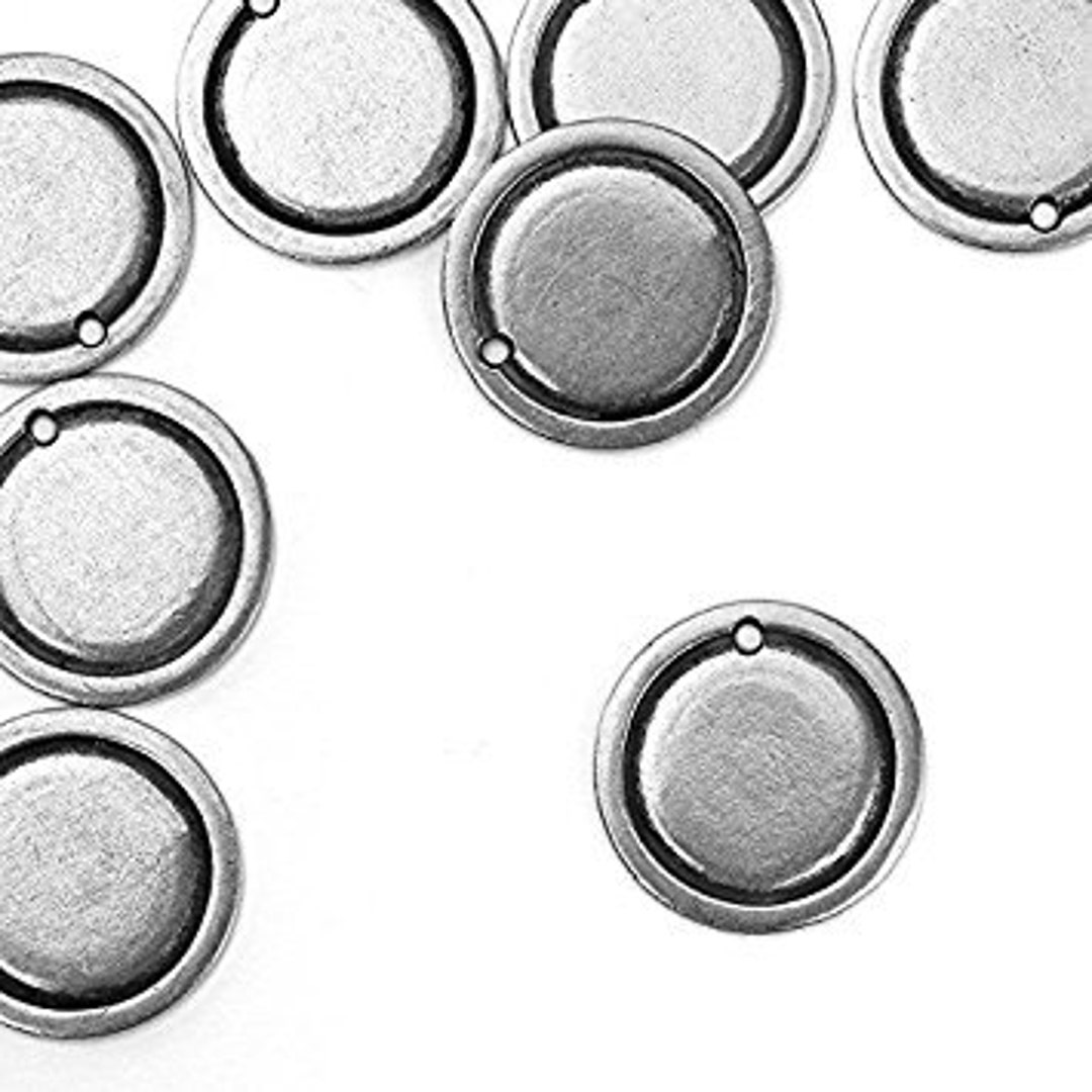 1 Inch Stamping Blanks Silver Stamping Blanks Circle Stamping Blanks ...