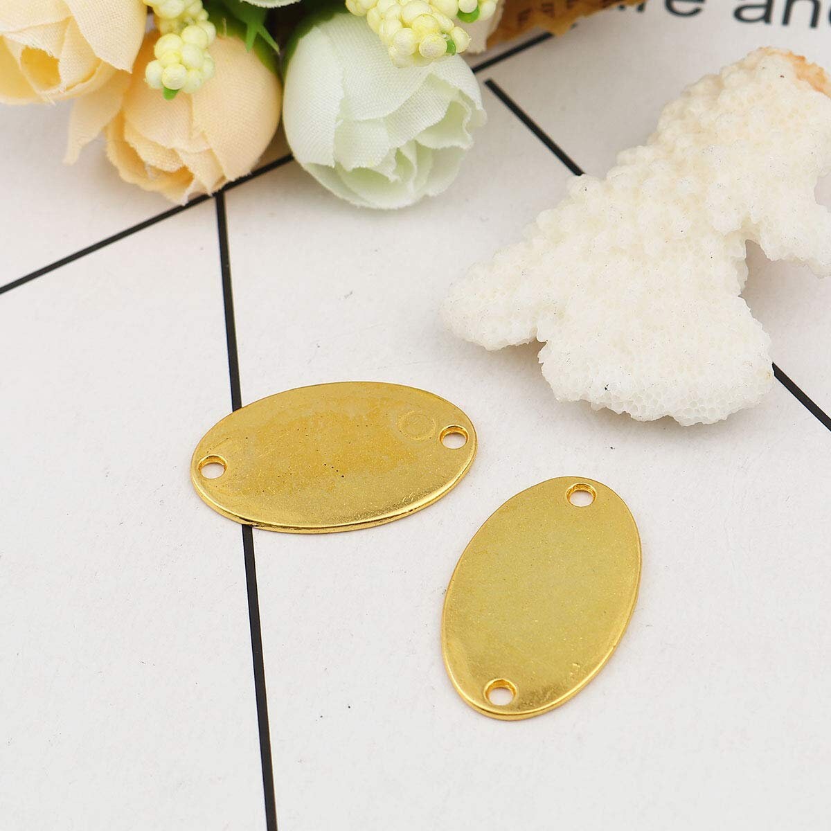Metal Stamping Blanks Connectors Gold Blanks Oval Blanks Oval Links ...