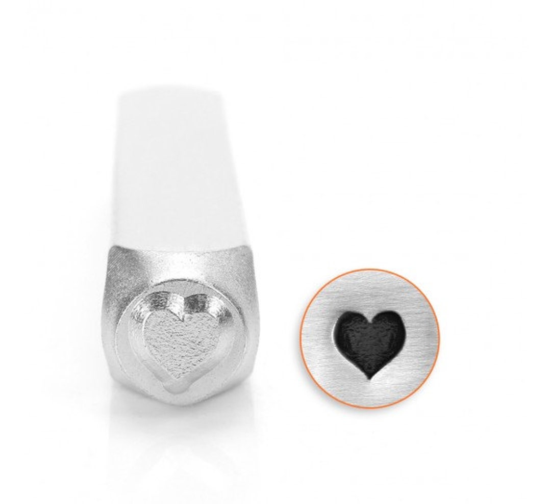 Heart Metal Stamp 6mm Heart Design Stamp Metal Stamping Tools Steel ...