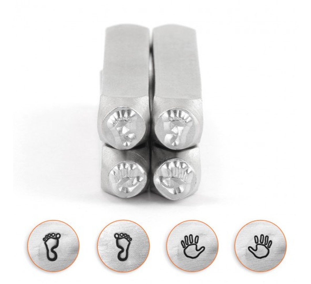 Hand Stamps Feet Stamps Metal Stamp Design Stamp Footprints Handprints ...