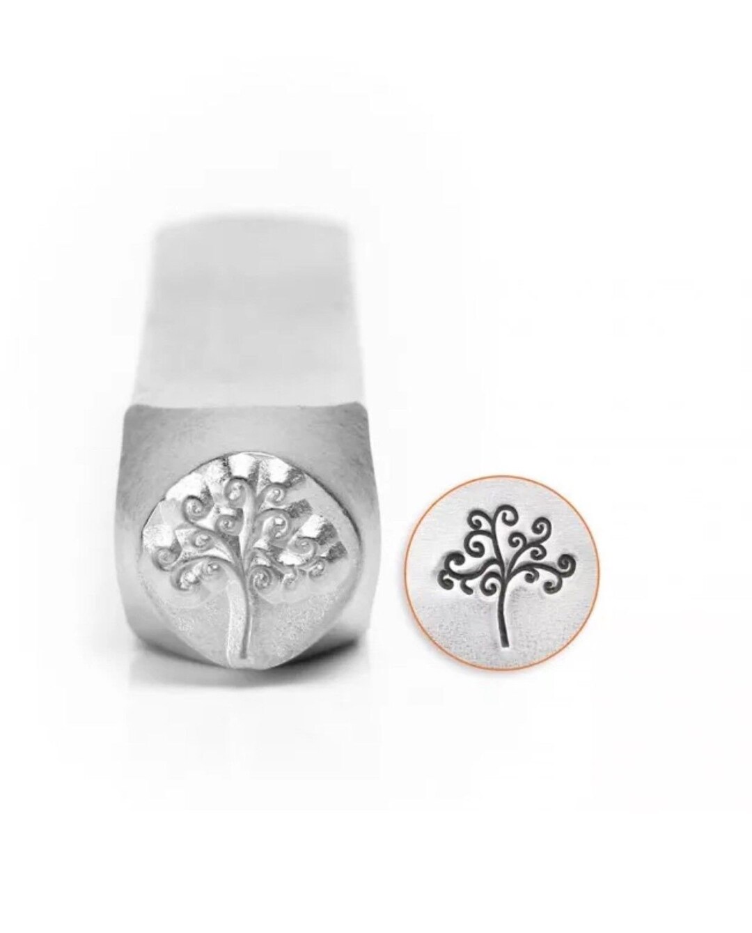 Tree Stamp Tree of Life Stamp Metal Stamp 6mm Stamp Metal Stamping ...