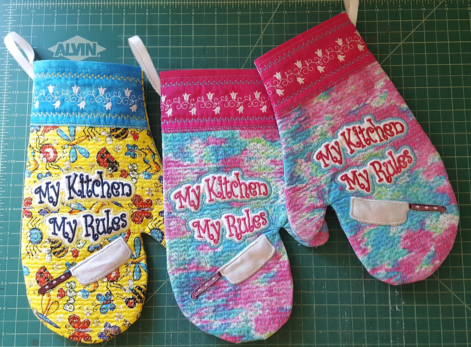 Kitchen Mitten ITH / Embroidery Design / Oven Mitten / Large | Etsy