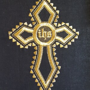 Cross Embroidery Design / Goldwork Embroidery / Machine Embroidery ...
