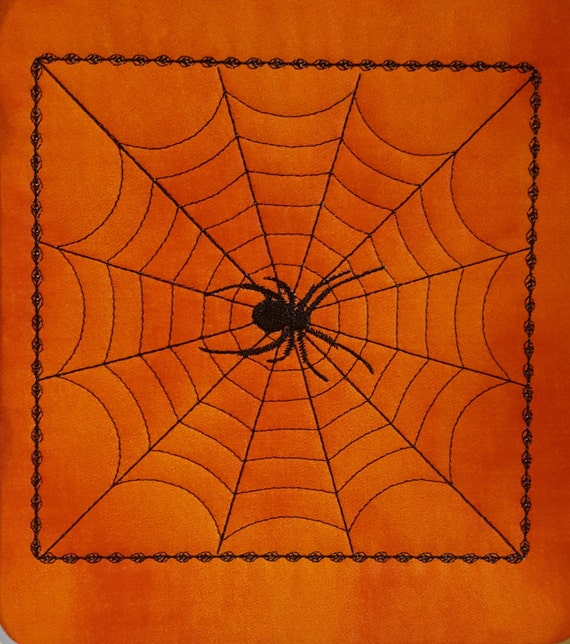 Red Spider Web Border