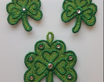 Shamrock Earrings - Etsy