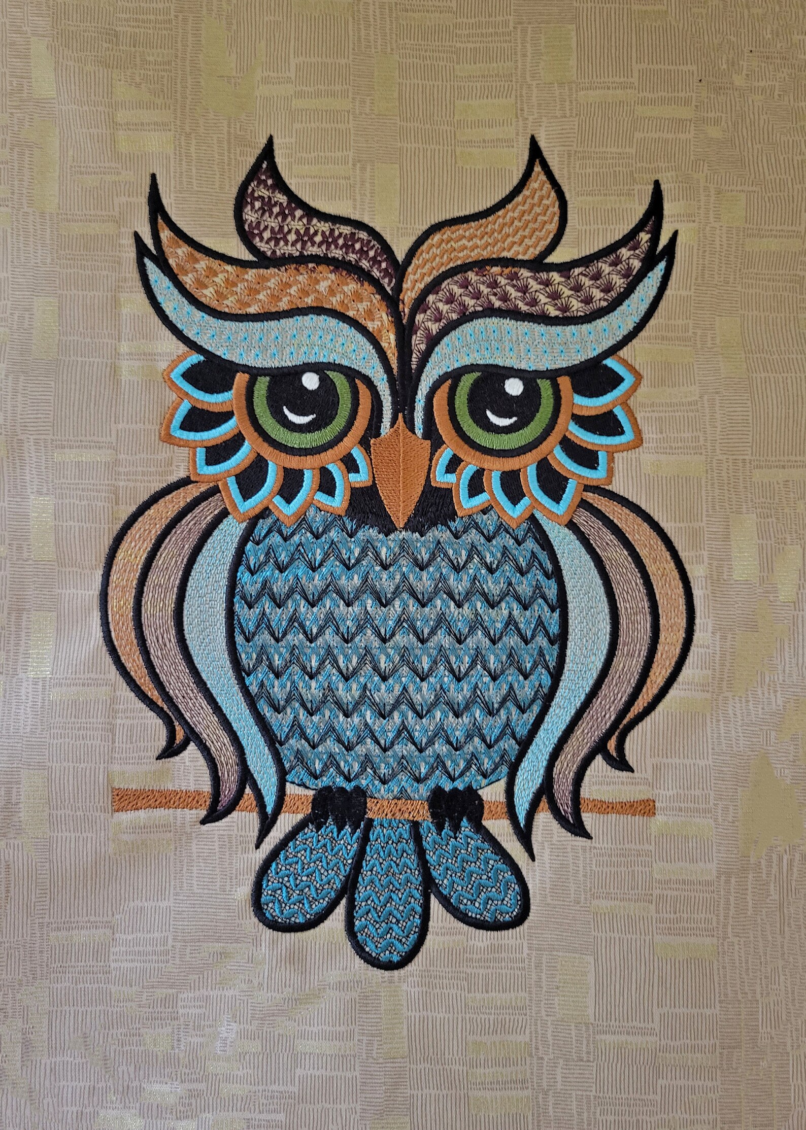 Owl Embroidery Design / Fancy Owl - Etsy