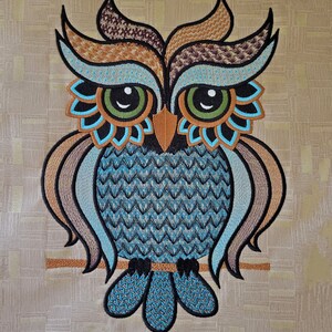 Owl Embroidery Design / Fancy Owl - Etsy