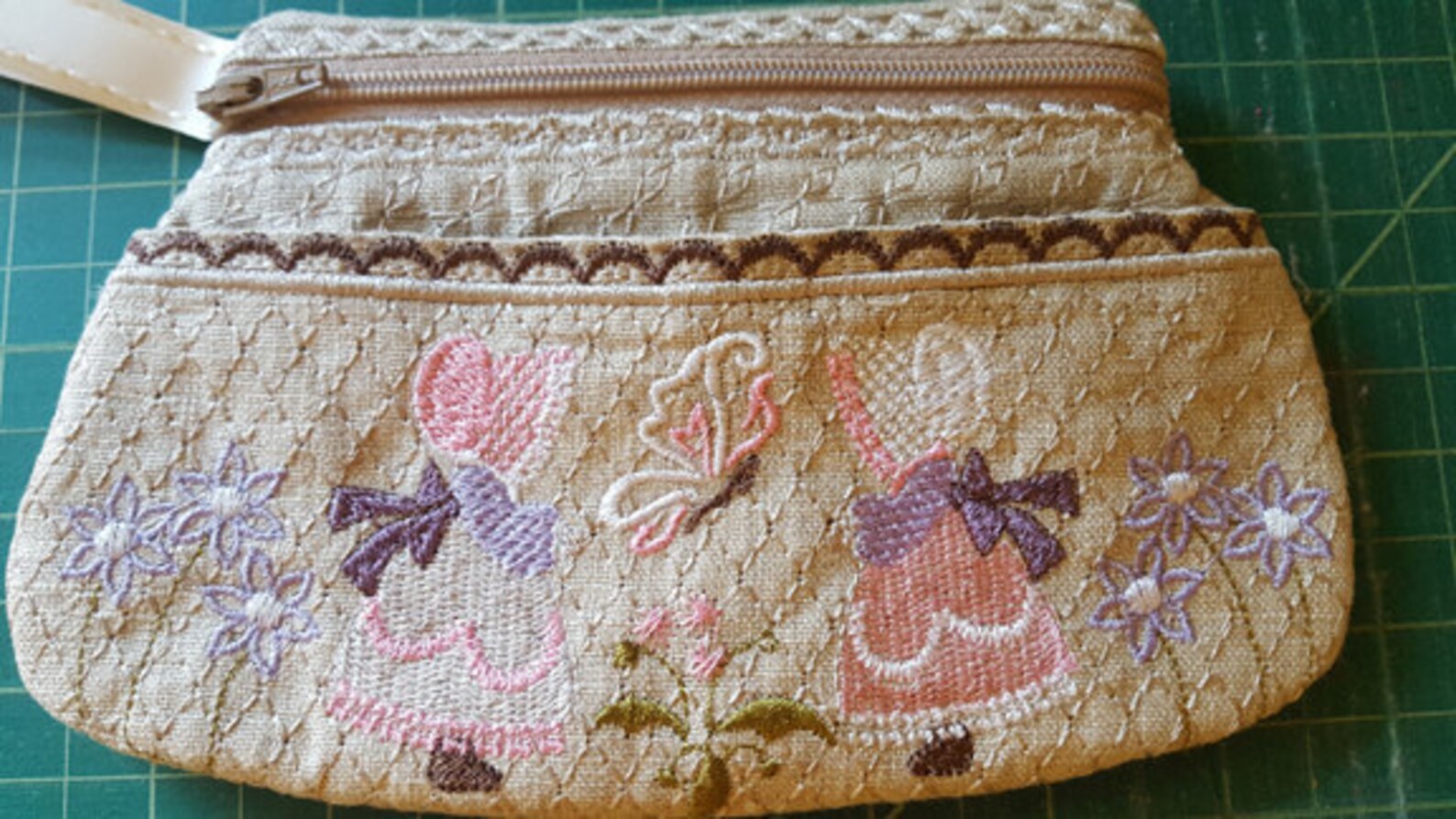 Pouch With a Pocket Embroidery Design/ in the Hoop Embroidery | Etsy