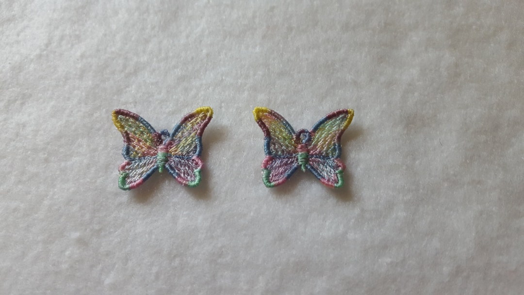 Butterfly FSL Earrings Embroidery Design / Machine Embroidery ...