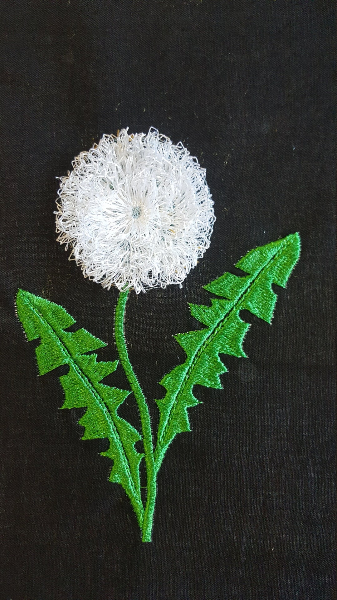 Dandelion Fringe Embroidery Design / 3D Embroidery / Machine Embroidery ...