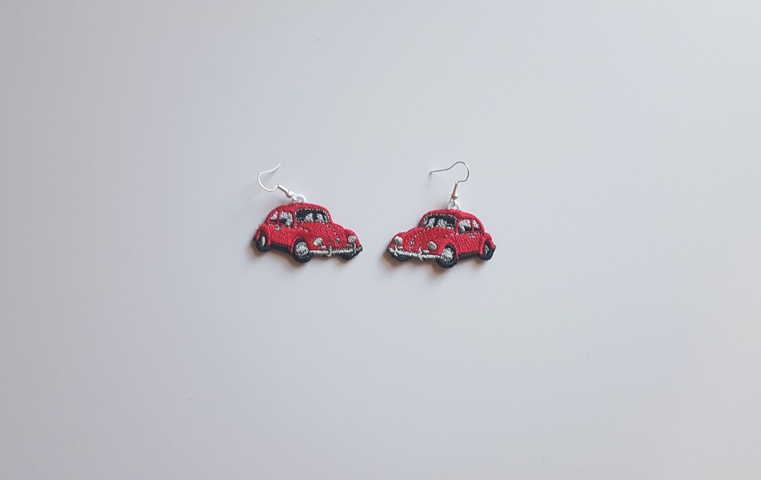 Classic Car 5 FSL Earrings / Embroidery Design / Free Standing Lace ...