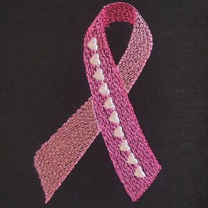 Pink Ribbon Embroidery Design / Machine Embroidery Design / Cancer ...