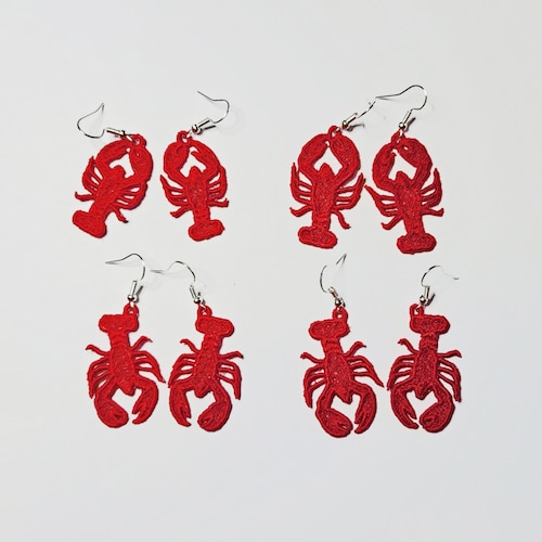 Machine Embroidery Designs Stunning in the Hoop Earrings - Etsy