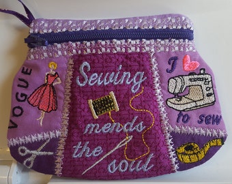 Small Pouch Cats / Purse Cats Embroidery Design. in a Hoop | Etsy